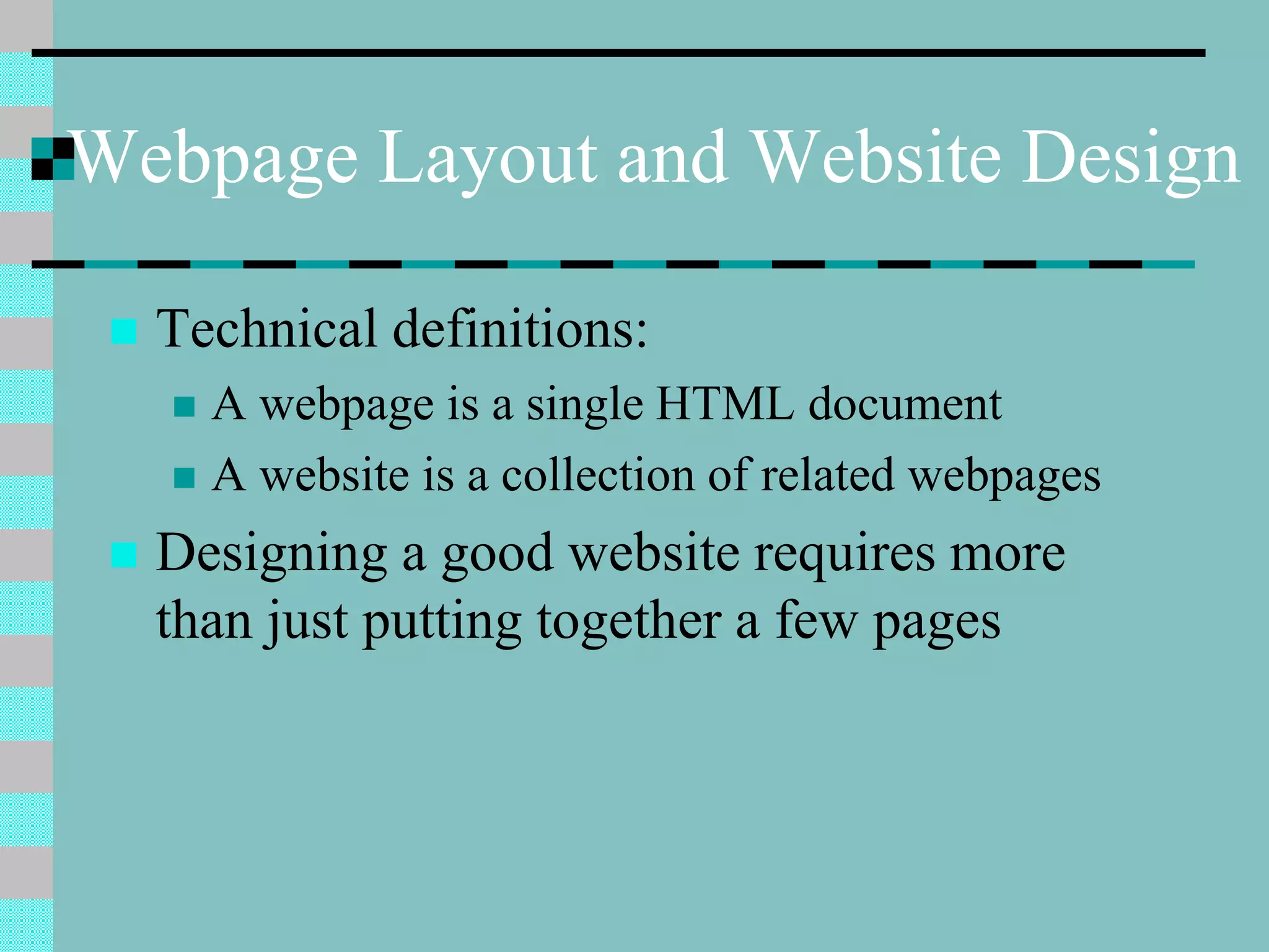 Create webpages | PPT
