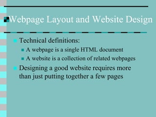 Create webpages | PPT
