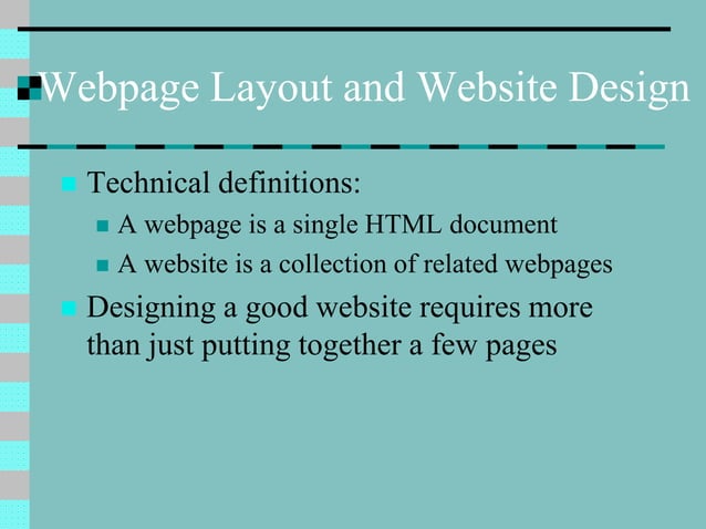 Create webpages | PPT