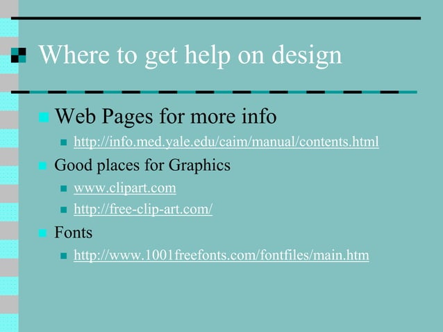 Create webpages | PPT