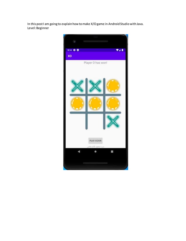 Create xo game in android studio | PDF