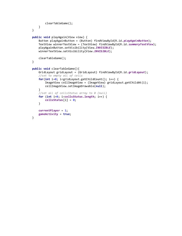 Create xo game in android studio | PDF