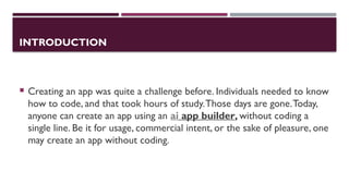 Create Your App in Minutes Without Coding | PPTX