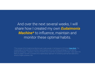 Create Your Own Eudaimonia Machine | PPT