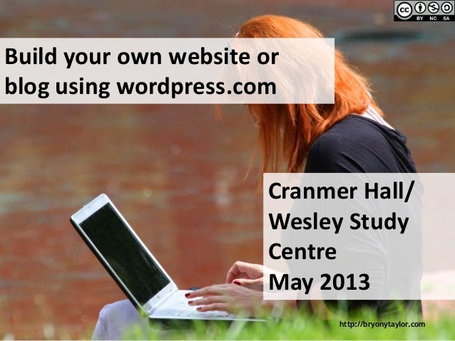 Create your own blog or website with wordpress.com