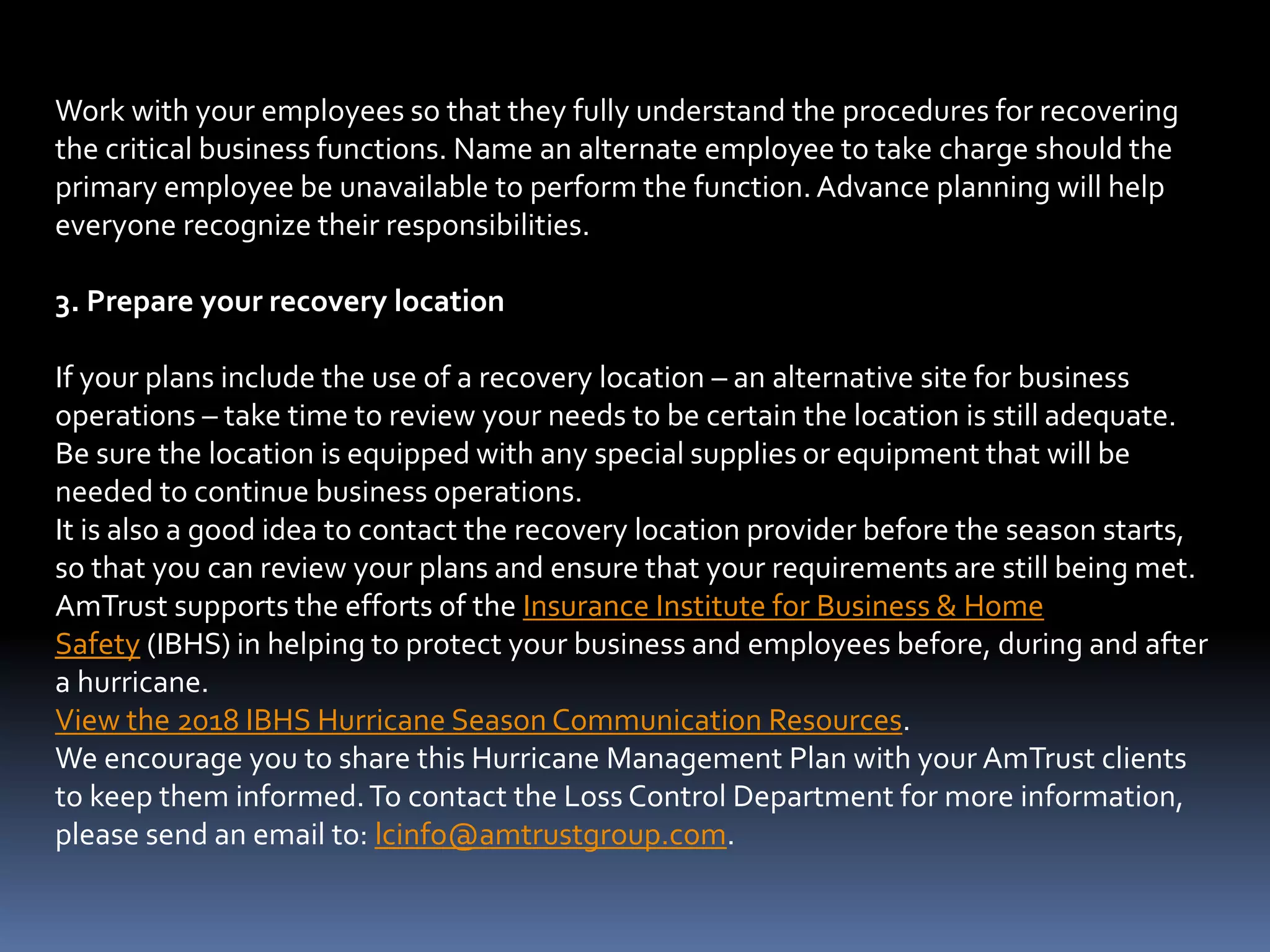 Create your own hurricane management plan | PPT