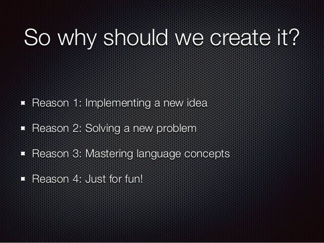 Create Your Own Language Create Your Own Language