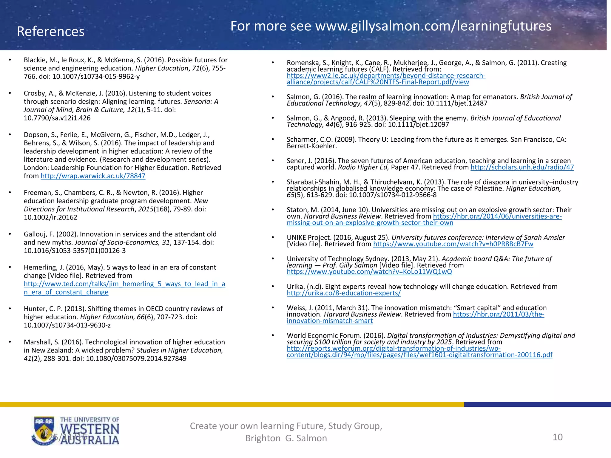 Create your own learning future | PPT