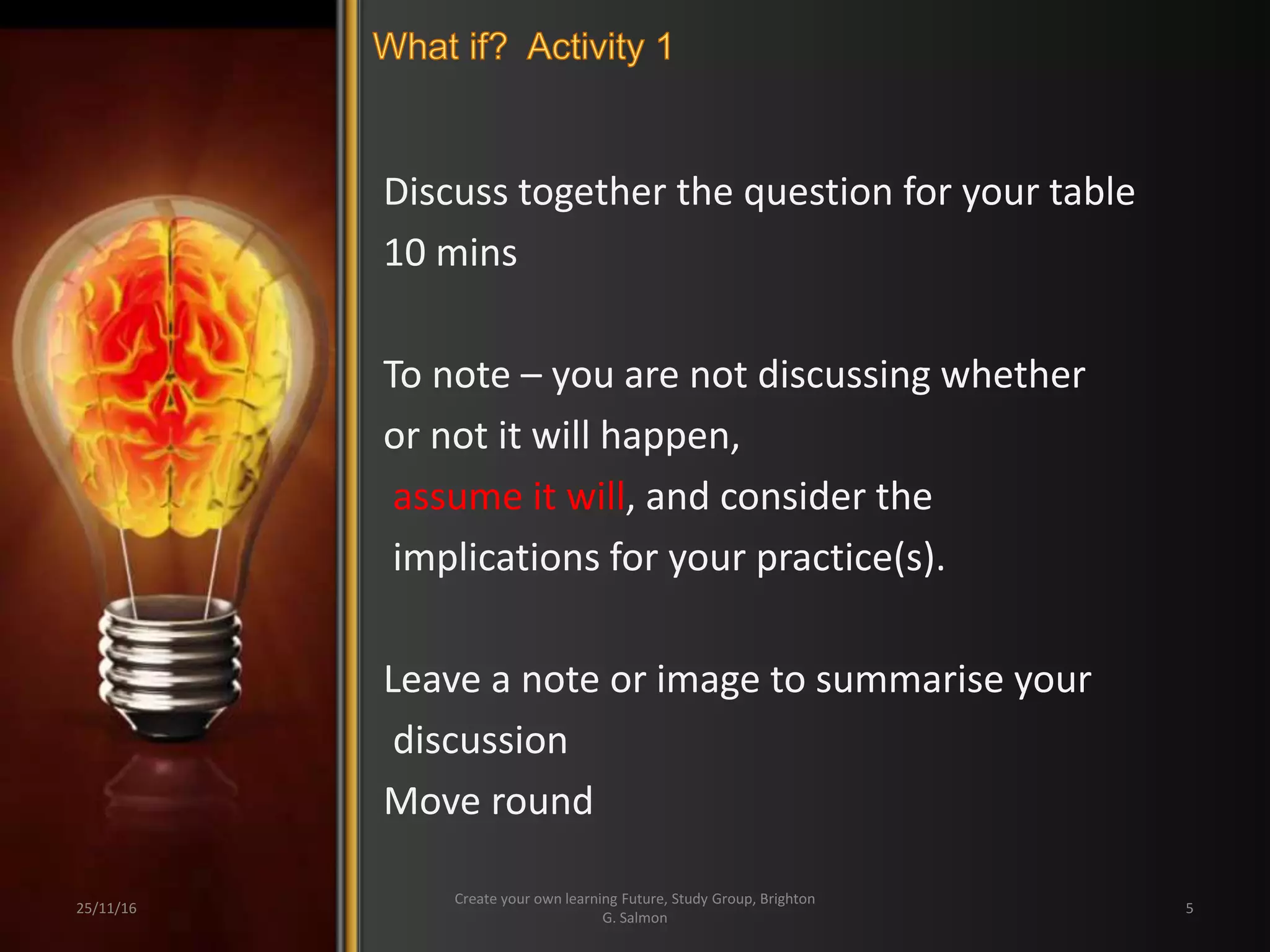 Create your own learning future | PPT