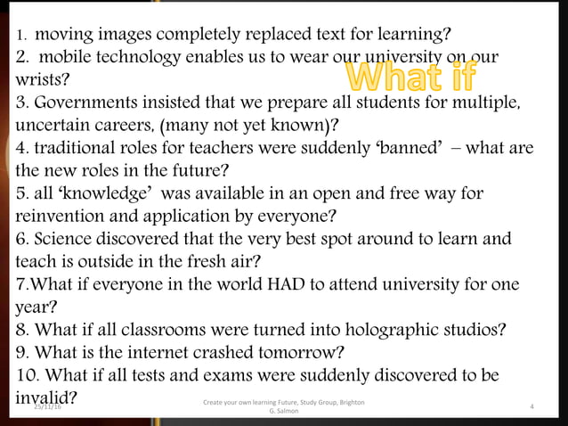 Create your own learning future | PPT