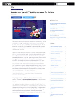 Create your own nft art marketplace for artists | PDF