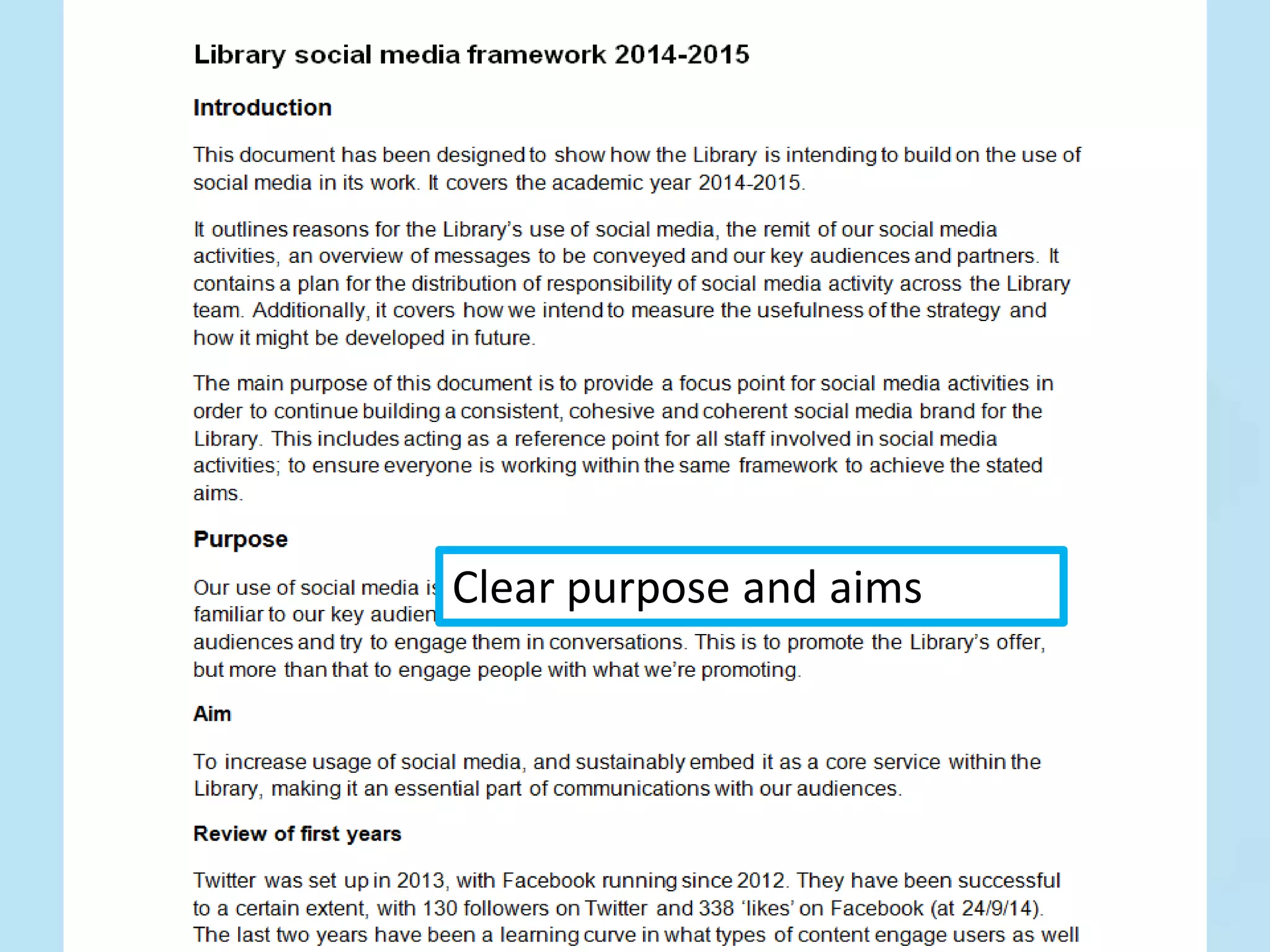 Create your own social media framework | PPTX