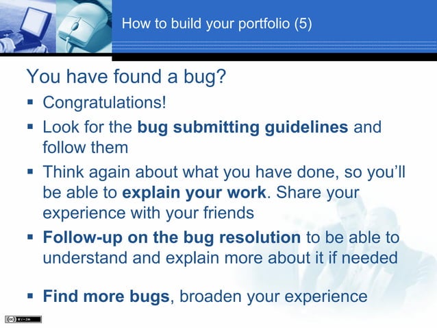Create Your Tester Portfolio | PPT
