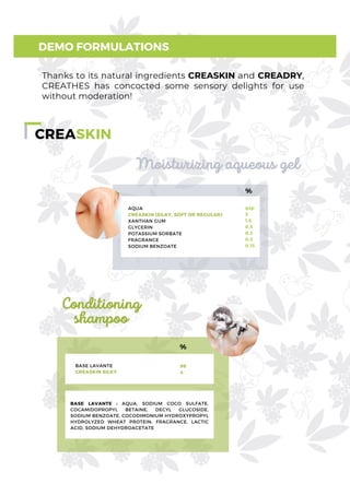 CREATHES Ingredients - References and Guidelines.pdf