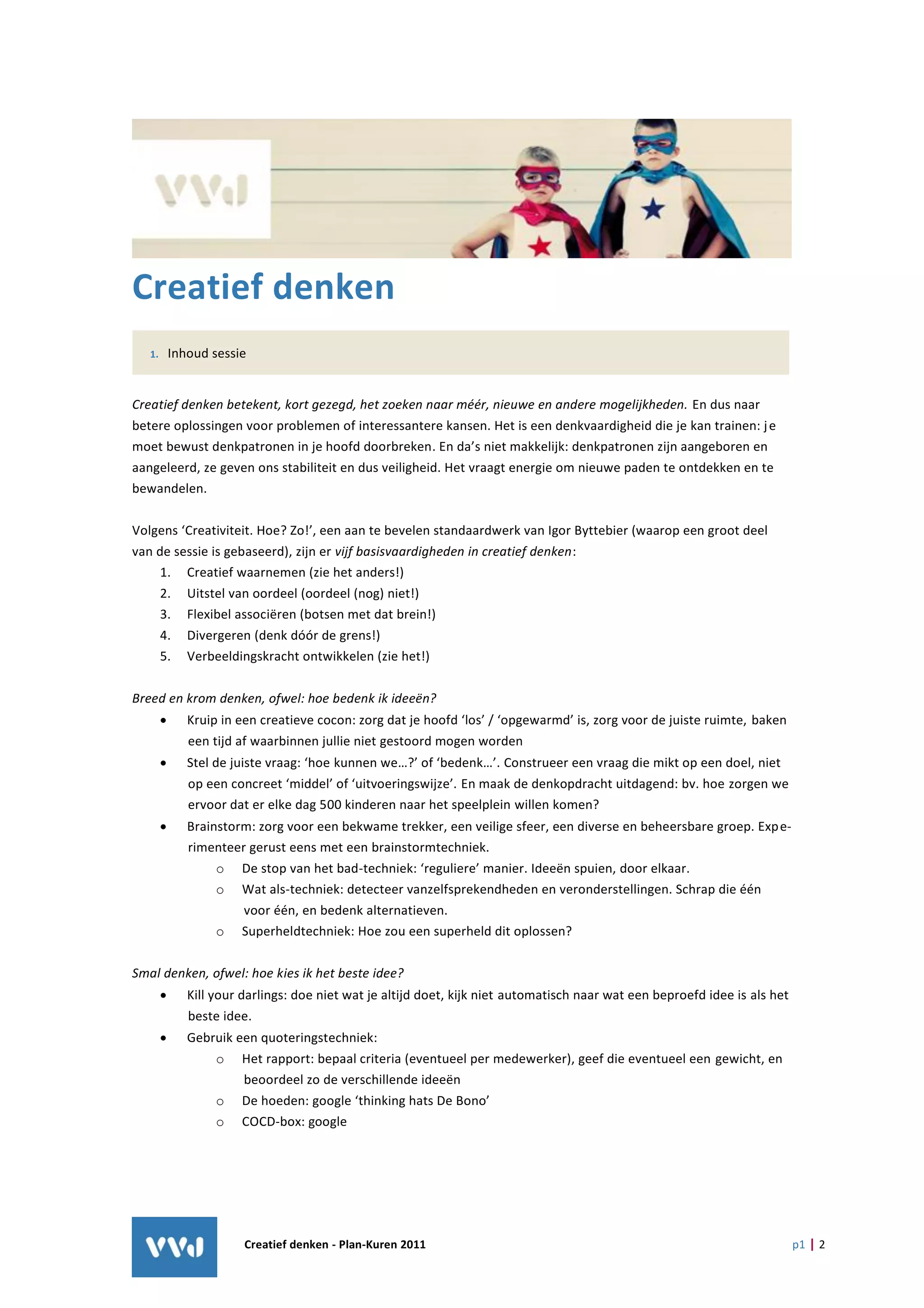Creatief denken | PDF