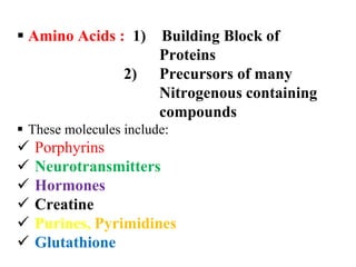 CREATINE AND GLUTATHIONE METABOLISM, STEPS AND CLINICAL ASPECTS | PPTX