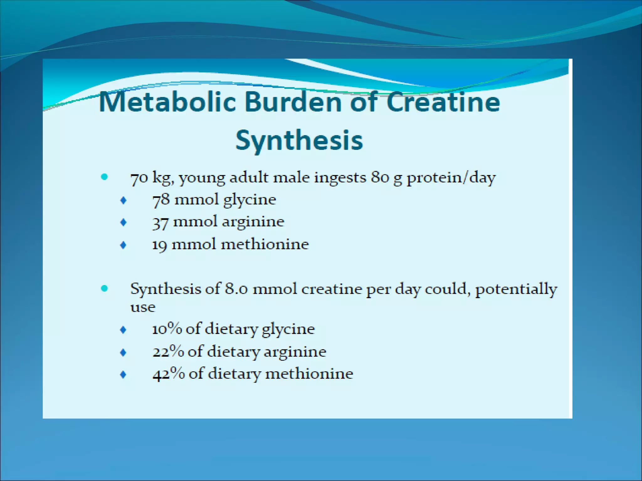 Creatine metabolism | PPT