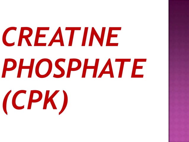 Creatine phosphate | PPT
