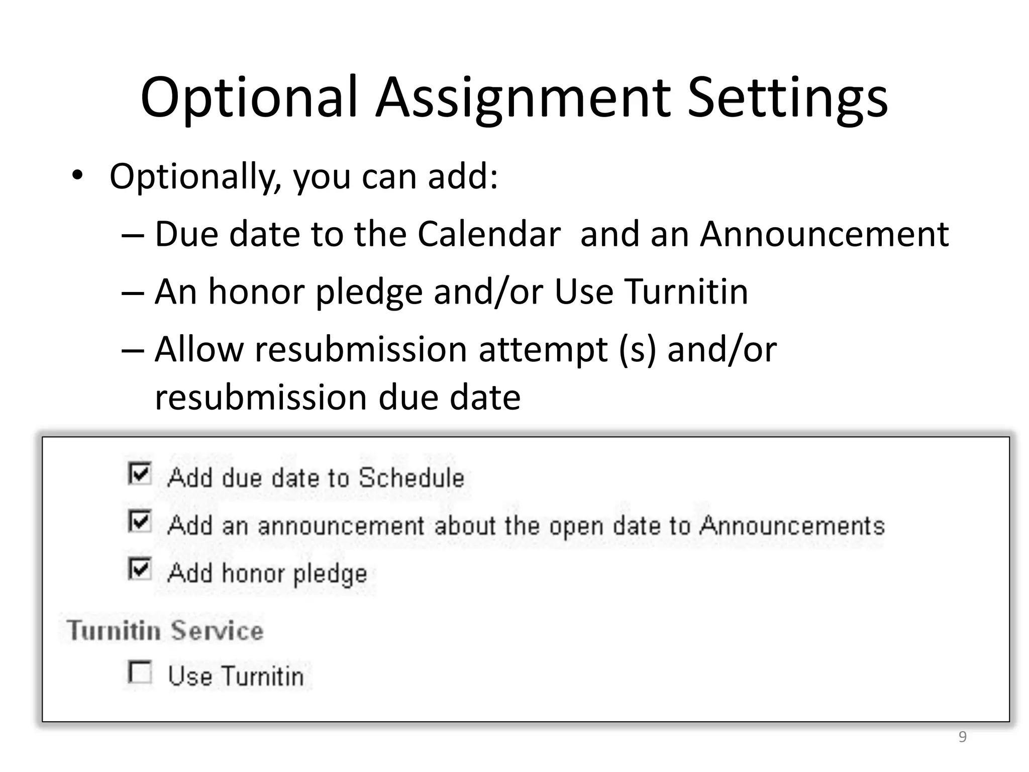 Creating assignments | PPT