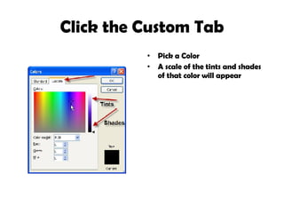 Creating a Color Scheme | PPT