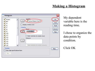 Creating a Histogram in SPSS | PPT