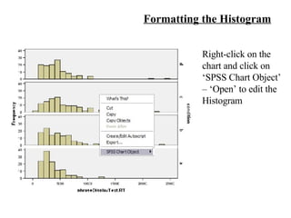 Creating a Histogram in SPSS | PPT
