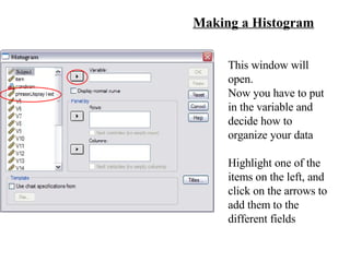 Creating a Histogram in SPSS | PPT