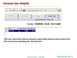 Creating a new invoice (Vendor) in Openbravo R2.13 | Business ...