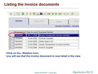 Creating a new invoice (Vendor) in Openbravo R2.13 | Business ...