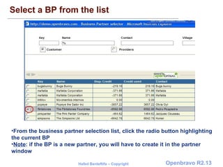 Creating a new sales order in Openbravo R2.13