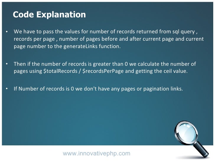 Creating A Pagination With Php 