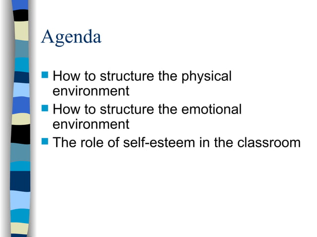 Creating a Positive Classroom Environment | PPT | Educational ...