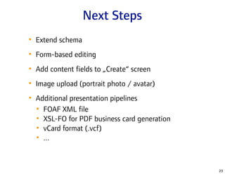 Creating a Resource Type with Apache Lenya 2.0 | PPT
