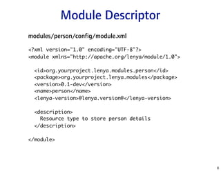 Creating a Resource Type with Apache Lenya 2.0 | PPT