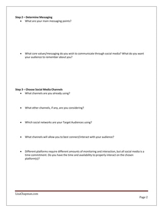 Creating a-social-media-strategy-worksheet | PDF