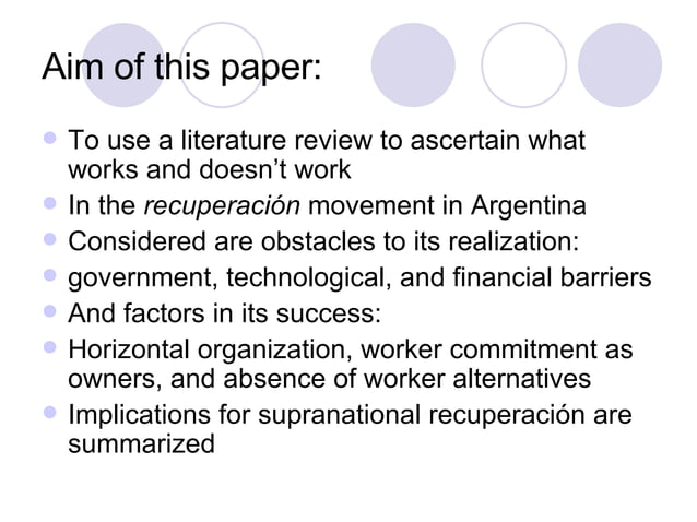 Creating a Space of Resistance to Globalization | PPT