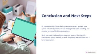 Creating-a-Tkinter-Python-Calculator.pptx | Computing | Technology ...