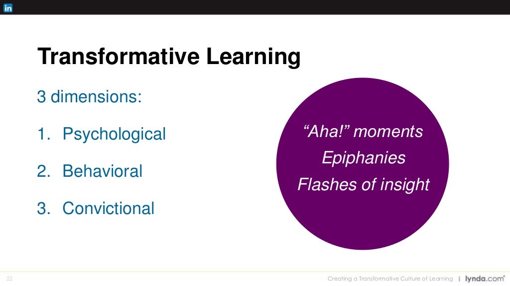 22 Transformative Learning 3 Dimensions