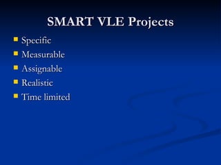 Creating A VLE Project | PPT