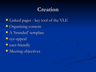 Creating A VLE Project | PPT