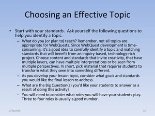 Creating A Web Quest | PPT