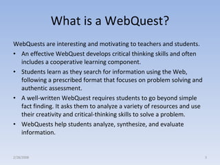 Creating A Web Quest | PPT