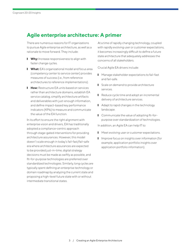 Creating an Agile Enterprise Architecture | PDF