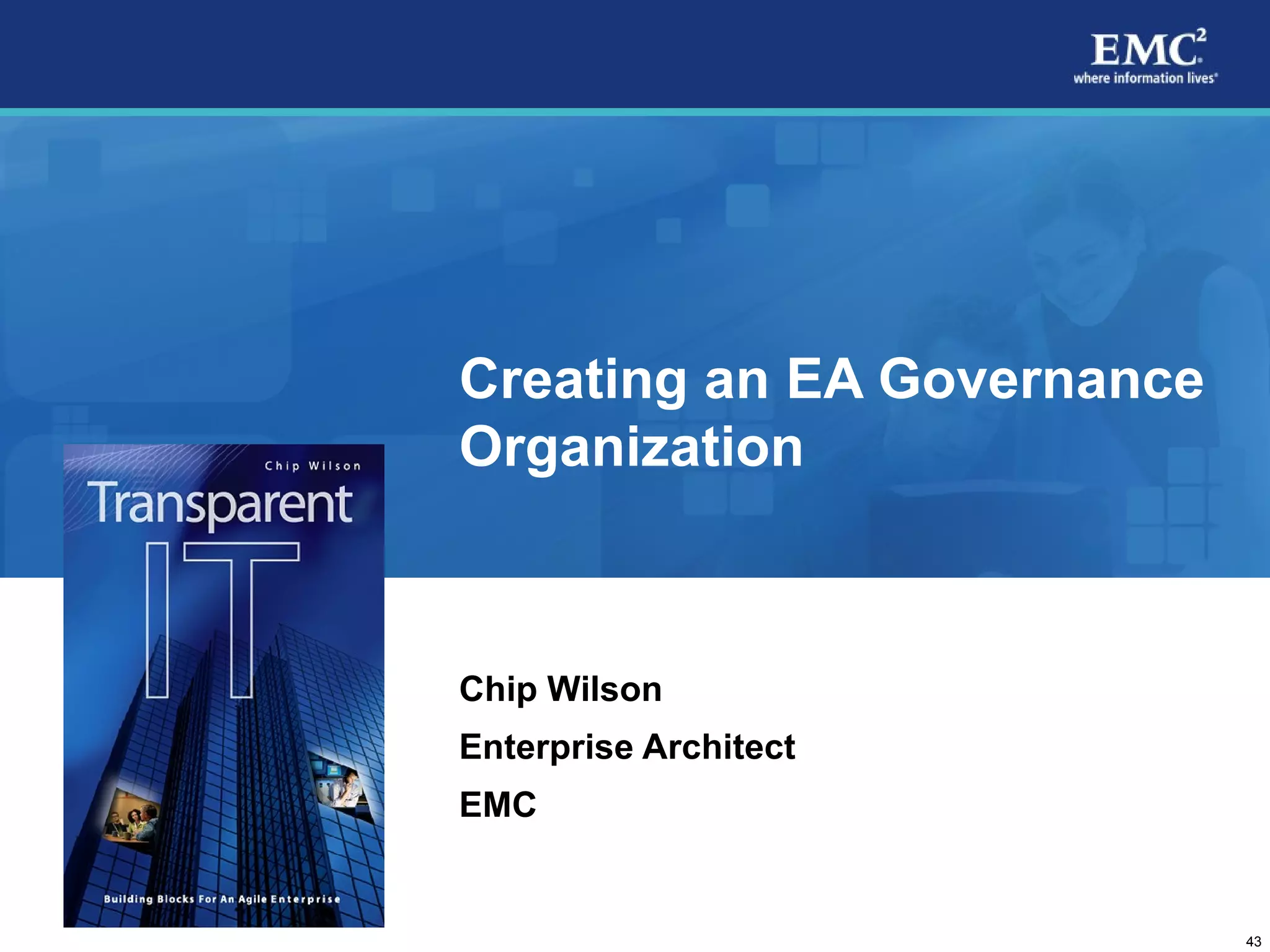 Creating An EA Governance Organization | PPT