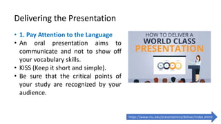 Creating an Oral Presentation | PPTX
