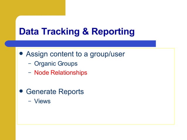 Creating Applications With Drupal Ppt
