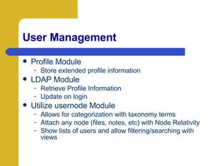 Creating Applications With Drupal | PPT
