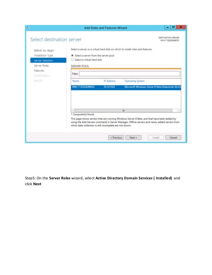 Creating child-domain-controller-windows-server-8