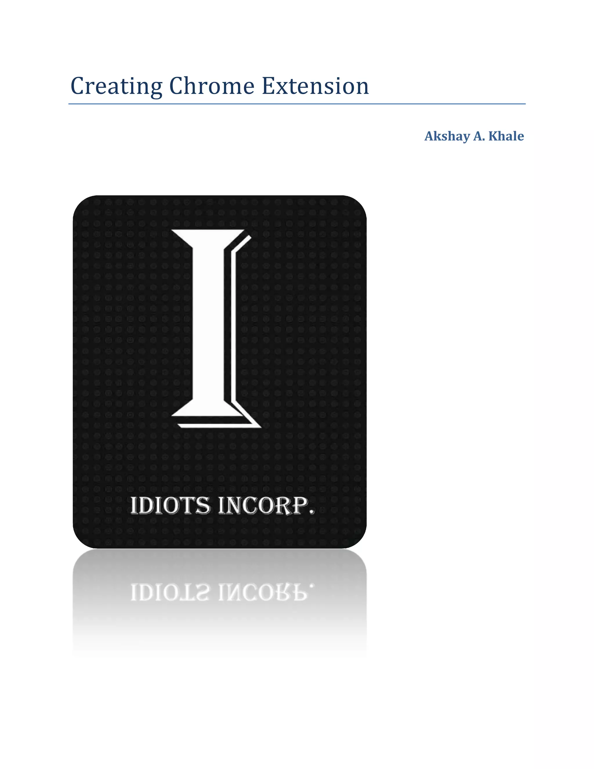 Creating chrome-extension | PDF