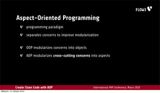 Creating Clean Code with AOP | PPT